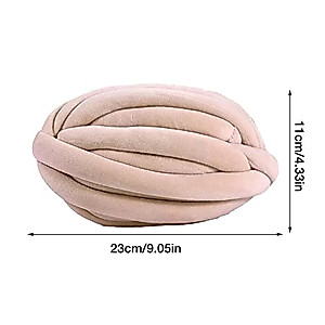 Chunky Cotton Yarn, Thick Wool Yarns for Knitting, Machine Washable Chunky Cotton Yarn for Handmade DIY Throw Blanket Pet Bed, Crystal Velvet Braid Cotton Thread for DIY Handmade Blanket Pillow