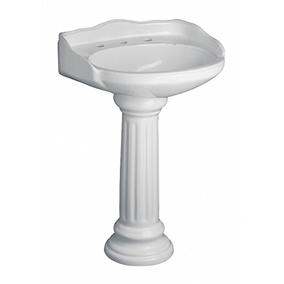 Vicki Pedestal Lavatory 8" Widespread
