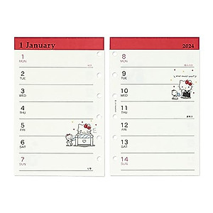 Sanrio 2024 704440 Hello Kitty Personal Organizer