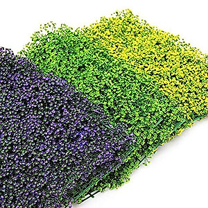 YNFNGXU Artificial Plant Wall Anti-Ultraviolet Protection Privacy Hedge Hedge Beautify Garden Fence Home Decoration Privacy Screen 60 X 40cm (Color : C)