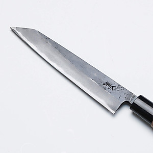 Kurouchi Kiritsuke Yanagiba Knife 150mm with Kurumi Handle Aogami Steel Double Bevel