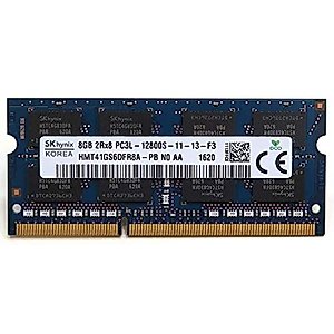 FTG International HMT41GS6DFR8A-PB 8GB 2Rx8 PC3L-12800S-11-13-F3 DDR3 1600MHz Black SO-DIMM Laptop, Small Form Factor Desktop RAM