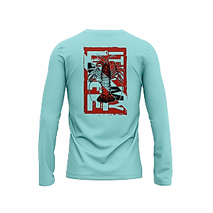 Made in USA Fishing Shirts for Men Long Sleeve Lightweight Dri Fit UPF 40+ Sun Protection Quick Dry Running Hiking Tshirts