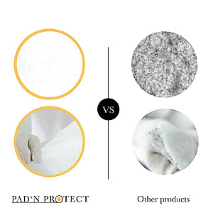 PAD 'N PROTECT Temporary Floor Protection 32in x 100ft (266.67 sqft.) Anti Slip/Pull, Paint/Waterproof, Reusable, Easy Applied with No Residue. Perfect for Construction, Movie Production, Etc.