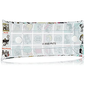 Snoopy SPZ-2632 0271 Women's Pen Case, Pencil Case, Small Items, Glasses Case, Clear Multi Case, Large, clear (SPZ-2633), One Size