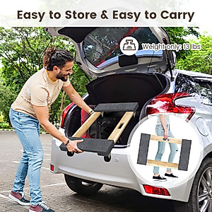 Goplus Furniture Moving Dolly, Heavy Duty Wood Rolling Mover with Wheels for Piano Couch Fridge Heavy Items, Securely Holds 1000 LBS (2 Packs with Handle)