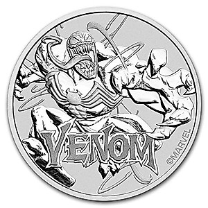 2020 Tuvalu 1 oz .9999 Silver Venom Marvel Series BU $1 Brilliant Uncirculated