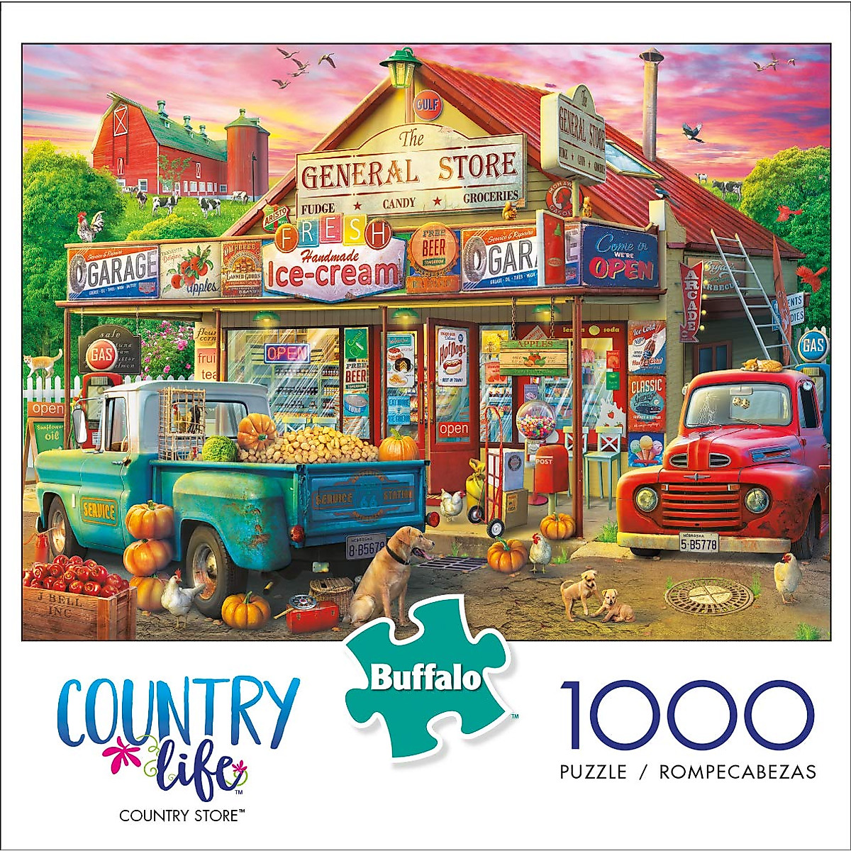 Buffalo Games - Eduard - Country Store - 1000 Piece Jigsaw Puzzle for Adults Challenging Puzzle Perfect for Game Nights