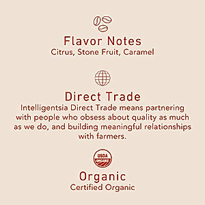 Intelligentsia Coffee, Light Roast Ground Coffee - Organic El Gallo 11 Ounce Bag with Flavor Notes of Milk Chocolate, Honey and Cola