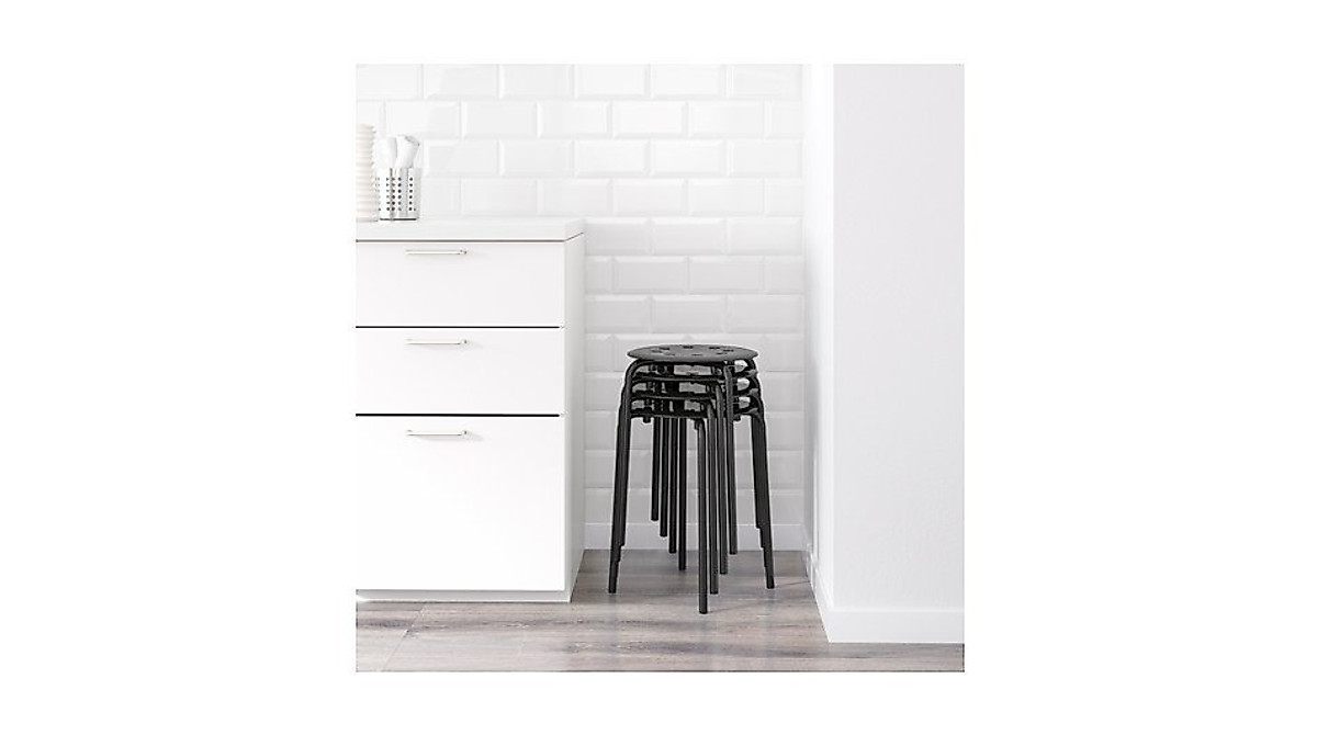IKEA Marius Black Stool – Compact, Durable & Versatile Seating