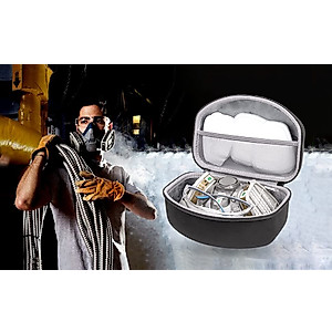 co2CREA Hard Travel Case Replacement for 3M Reusable Face Piece