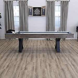 American Legend Kirkwood 9’ LED Light Up Shuffleboard Table with Bowling