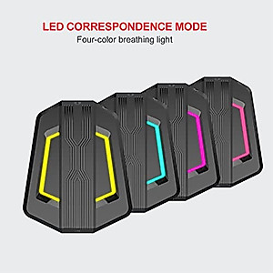 SOLUSTRE Game Controller Adapter Colorful Lighting USB Gaming Mouse Keyboard Adapter