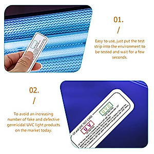iplusmile UVC Test Strips 12pcs Indoor UVC-UVA Light Identifiers - UVC-UVA Indicator Cards for Home