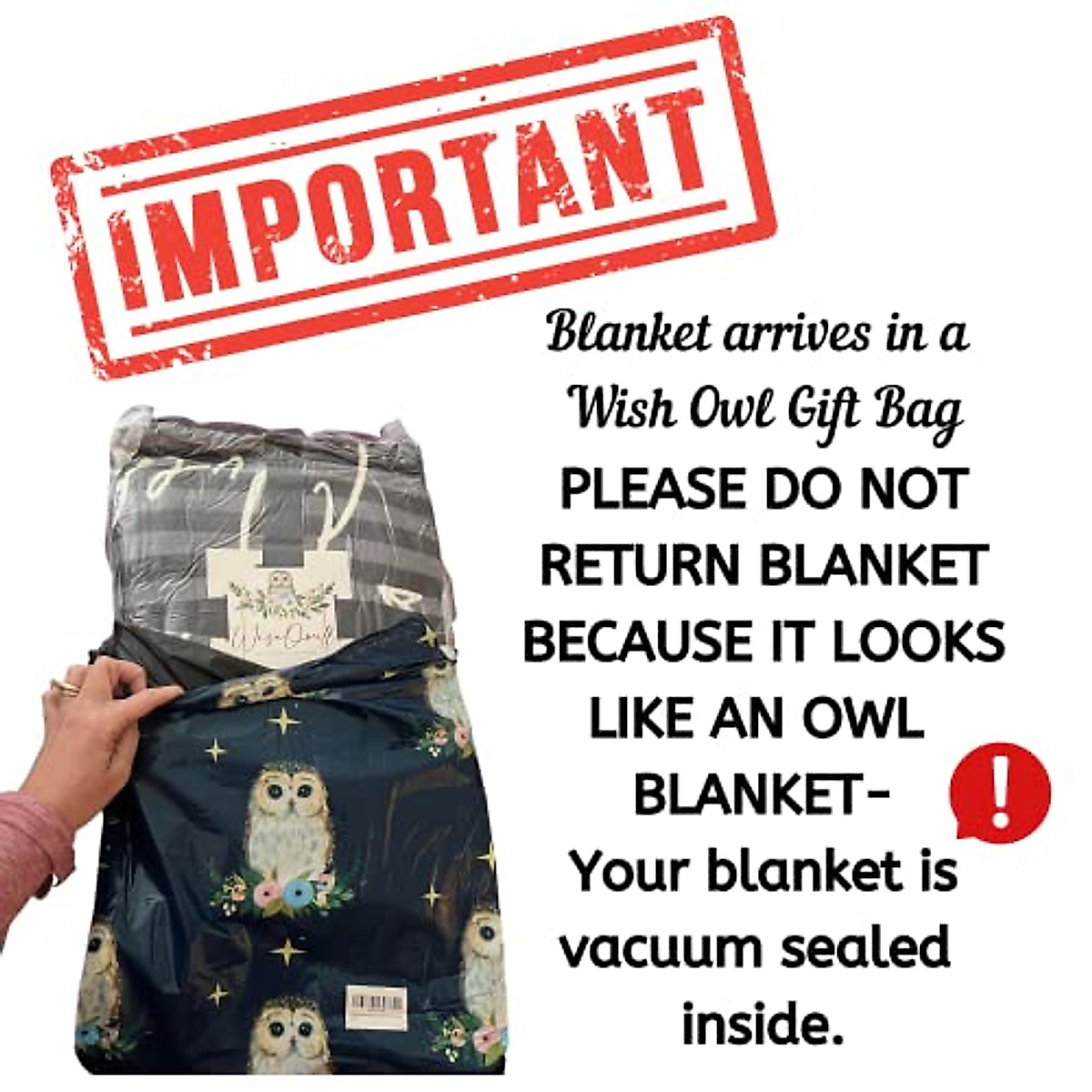 WiseOwell Wish OWL Overcomer Letterboard Healing Compassion Blanket | Get Well Soon Gifts for Men | Comfort Items for Chemo Patients | Inspirational Gifts for Women Cancer Gifts for Men