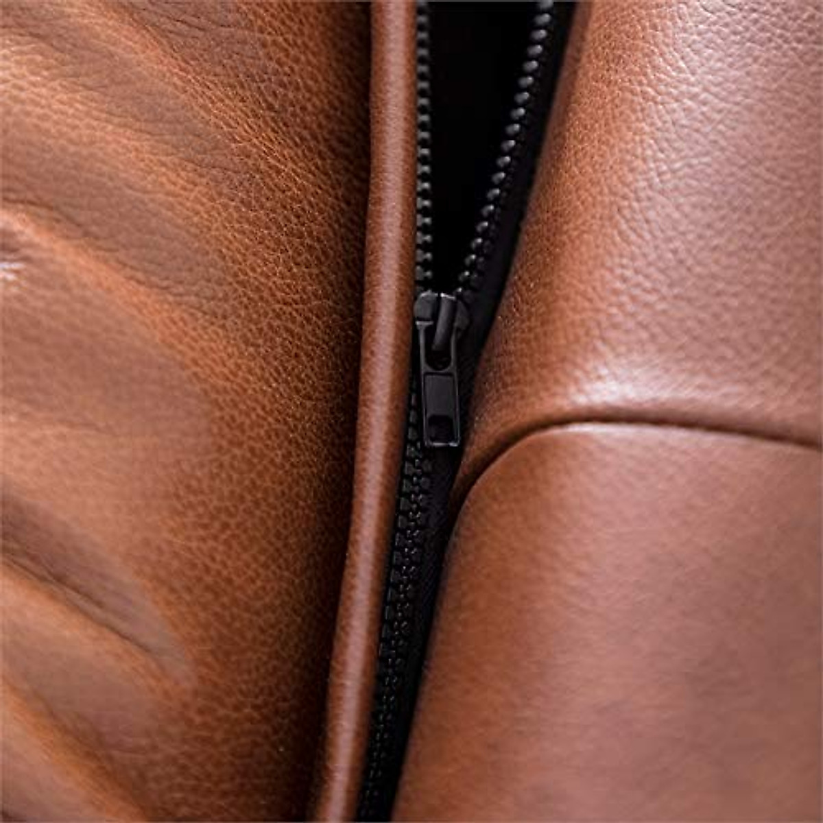 BOWERY HILL Mid Century Top Grain Leather Sofa, 3 Seater Modern Tufted Couch with Wood Legs for Living Room, Camel Brown