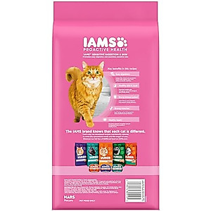 IAMS Proactive Health Adult Sensitive Digestion & Skin Dry Cat Food with Turkey, 3 lb. Bag