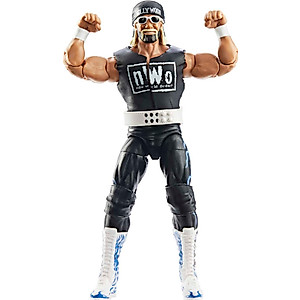 Mattel WWE "Hollywood" Hulk Hogan WrestleMania Elite Collection Action Figure with Accessory & "Mean" Gene Okerlund Build-A-Figure Parts, 6-inch