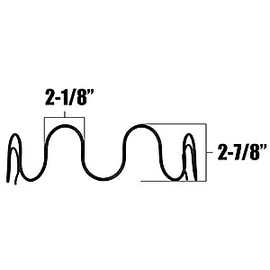 22 Inch Sofa Seat Replacement Coils with 25' Spring Wire, 40 Stay Clips & 8 Upholstery Clips Repair Kit