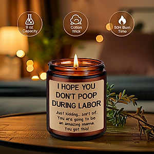 LEADO Candle, New Mom Gifts, Baby Shower Gifts for Mom - Mom to be Gifts, New Mama Gifts for Women - Funny Christmas Gifts for First Time Moms, New Mommy, Expecting Mom, Pregnancy Gifts
