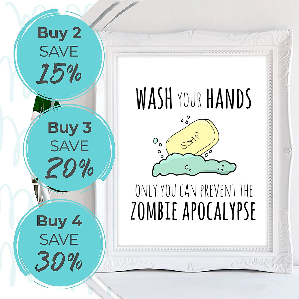 Moonlight Makers Funny Wall Decor With Sayings, Hello Darlin', Funny Wall Art, Room Decor for Bedroom, Bathroom, Kitchen, Office, Living Room, Apartment, and Dorm Room (8"x10")