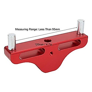 Woodworking Tool, Aluminum Alloy Exact Position Woodworking Accessories Woodworking Scriber, Hard And Durable Industrial for Woodworking(red)