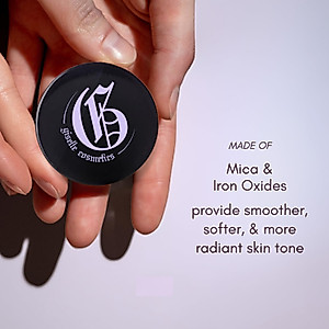 Giselle Cosmetics Coral Gold Loose Mineral Eye Shadow - Organic, Talc-Free, Shimmer & Glitter Eye Makeup - Sparkly, Iridescent, Eyeshadow Palette - Coral Single