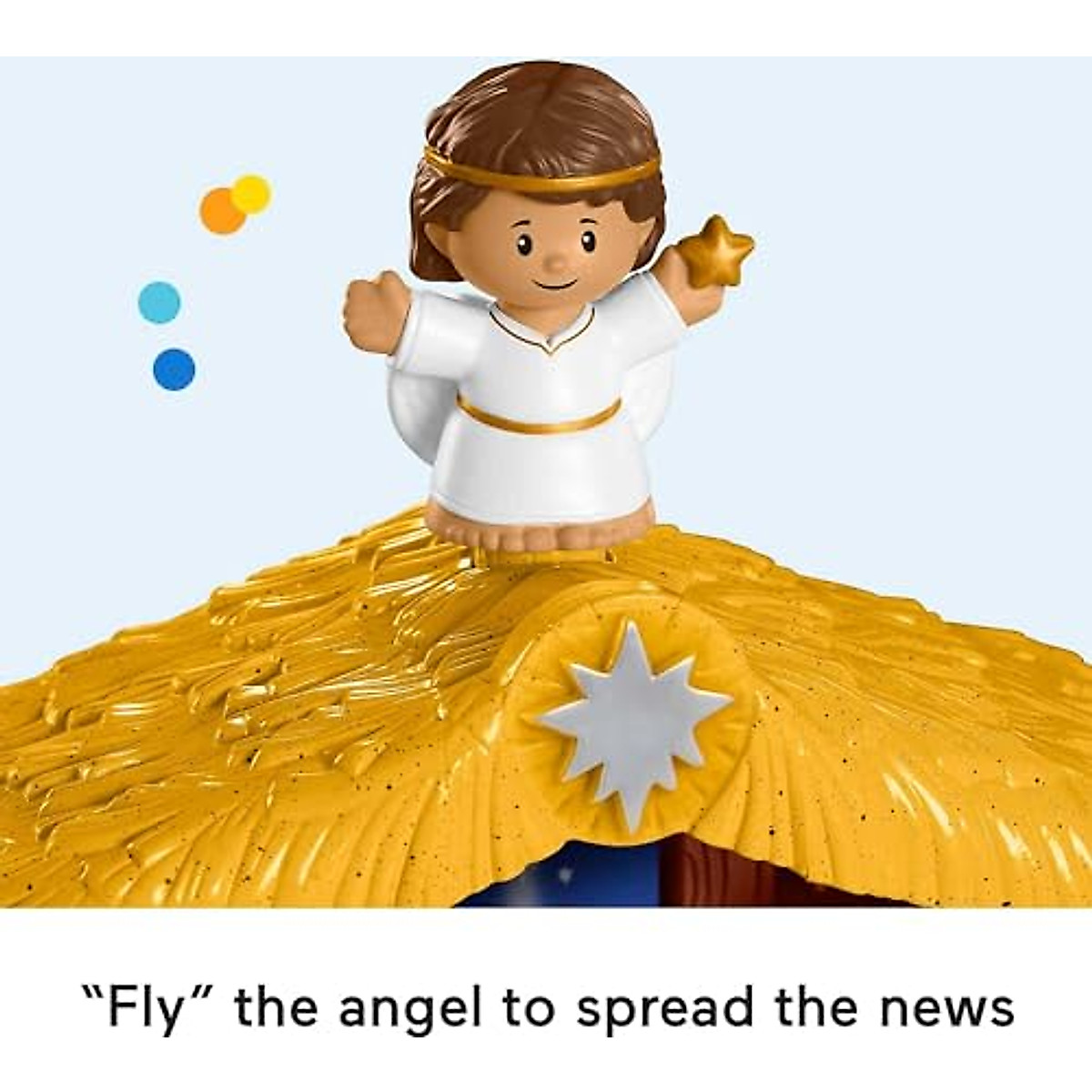 Fisher-Price Little People Toddler Playset Nativity Scene with Baby Jesus Mary & Joseph Figures for Christmas Play Ages 1+ Years