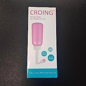 Croing 𝙥𝙤𝙧𝙩𝙖𝙗𝙡𝙚 𝙗𝙞𝙙𝙚𝙩 2 PCS Portable Bidet for Travel - The Easy Bidet for Postpartum Care (350ML)
