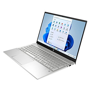 Newest HP Pavilion 15 Laptop, 15.6” Full HD Display, Intel Core i7-1165G7 Processor, Backlit Keyboard, Fingerprint Reader, Wi-Fi 6, Natural Silver (32GB RAM | 1TB SSD, Windows 11 Home)