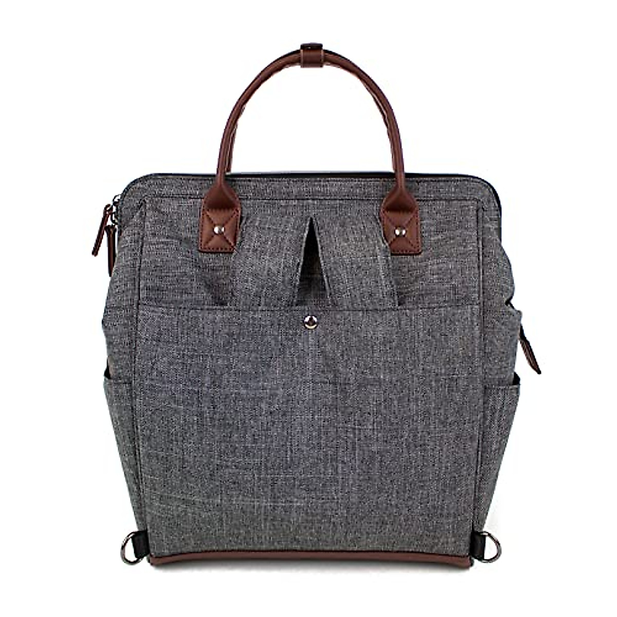 Water-Resistant Medical Clinical Teacher Nurse Bag for Work and Nursing Student Backpack Elements Select ES2806 (Heather Grey, One Size)