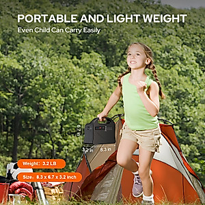 Enginstar Portable Power Station 120Wh, 100W Solar Generator with 110V AC Outlet, 40W Solar Panel, Foldable Solar Panel for Portable Power Station