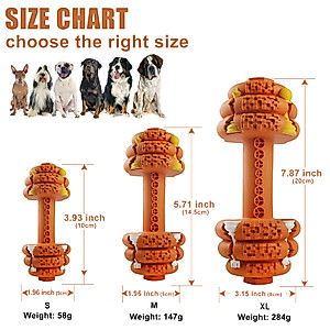 Hswaye Dog Chew Toys for Aggressive Chewers,Food Grade Non-Toxic Dental Pet Toy,Tough Durable Indestructible Dog Toys for Medium Large Dogs.Orange