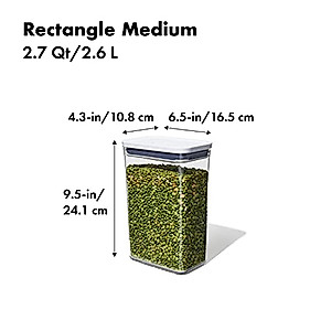 OXO GG POP CONTAINER - RECTANGLE MEDIUM 2.7 QT