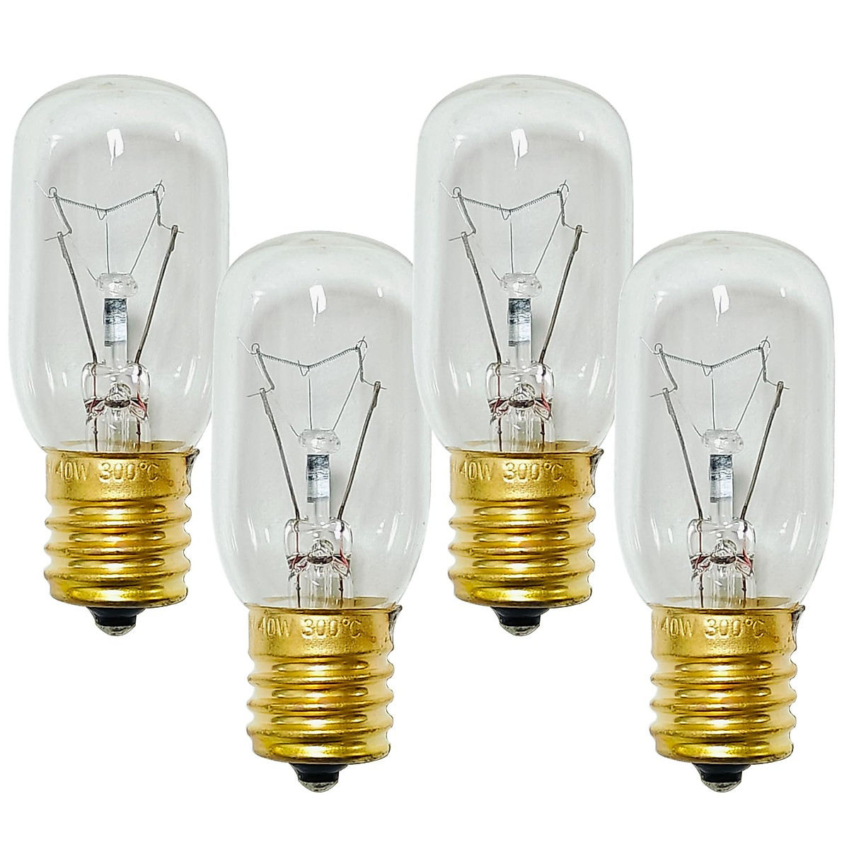 Microwave Light Bulb 8206232A 40W E17 125V Replacement Part Fit for Whirlpool Maytag GE Amana Over The Range Hood Microwave and The Lava Lamps Replaces