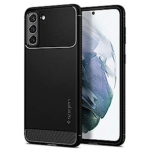 Spigen Rugged Armor Case Compatible with Samsung Galaxy S21 - Black
