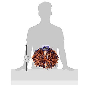 Beistle 66301-BO Pkgd Poly Shakers-512 Strand, 12" x 11", Blue/Orange