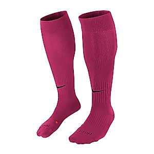 Unisex Nike Classic II Cushion Over-the-Calf Football Sock (Vivid Pink/Black, L)
