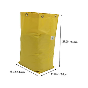 PLAFOPE 1 Pc canvas bag janitorial bag janitorial cart bag replacement cart bag trash can outdoor Cleaning Trolley Bag trashcans for car Cleaning Cart Bag Commercial Work supplies