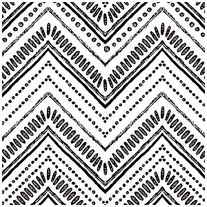 HAOKHOME Black and White Wallpaper Boho Geometric Self Adhesive Textured Wall Paper Modern for Bathroom Decor e 17.7in x 9.8ft