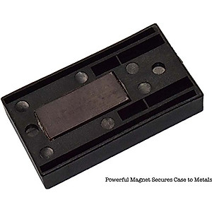 TRUVUE 3 Pack Magnetic Key Holders for Hiding Spare Keys | Size 3" X 1.75" X 0.5" Each | Rust Resistant & Weather Resistant Case | Great for Hiding Keys and Small Objects to Metal Surfaces