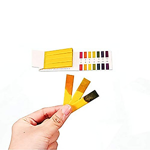 PZRT 2-Pack PH 1-14 & PH 6.4-8.0 PH Test Strips Extensive Precision Test Paper Color Chart Water Soil Testing Kit