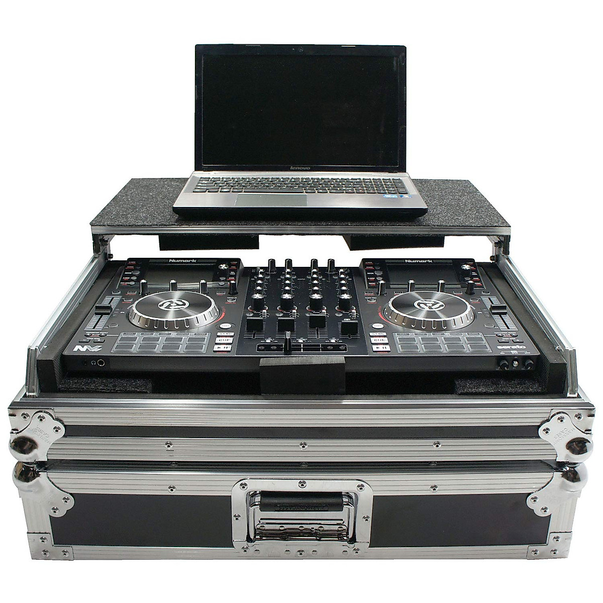 Harmony Audio DJ HCNVLT Flight Glide Laptop Stand Road DJ Custom Case Compatible with Numark NV
