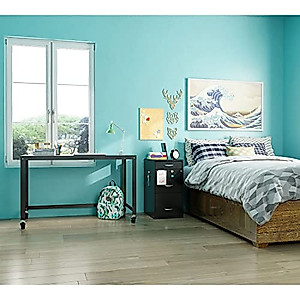 LUGEMA Vertical Filing Cabinet 18" W, 3-Drawer Organizer File Cabinet/Metal Organizer File Cabinet for Letter/A4 Size,Fully Assembled, Black