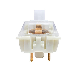 Gateron KS-9 20 Pack White Switches for Mechanical Keyboards,3-pin White-Shell Supporting SMD RGB Light