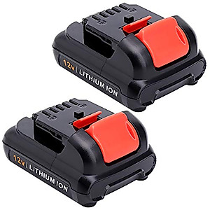 ELEFLY 2 Pack 12V 3.0Ah Lithium Battery Replacement for Dewalt 12V Battery DCB120 DCB124 DCB126, Compatible with Dewalt 12V Drill Tool Battery DCB121 DCB122 DCB123 DCB127