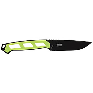 Schrade Delta Class Isolate Drop Point Fixed Blade 8.5in with 4in AUS-10 Steel and Non-Slip Grip for Hunting