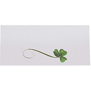 Shamrock Printable Place Cards, Set of 60 (10 Sheets), Laser & Inkjet Printers - Wedding, Party, Dinner, and Special Events - Made in the USA