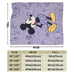DUTACK Cute cartooon Mic Mouse Flannel Bed Blanket,Lightweight Cozy Plush Throw Blanket, 50"x40" Blanket for Bedroom Living Rooms and Sofa Couch-Blanket4