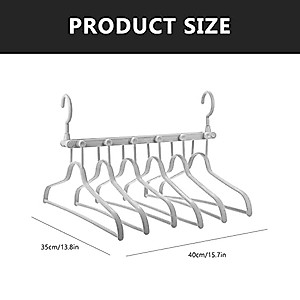 Tofficu Space Saver Hangers Hangers Space Saving Multifunctional Rotatable Plastic Clothes Rack Foldable Clothes Rack for Room Organization Hangers Space Saving